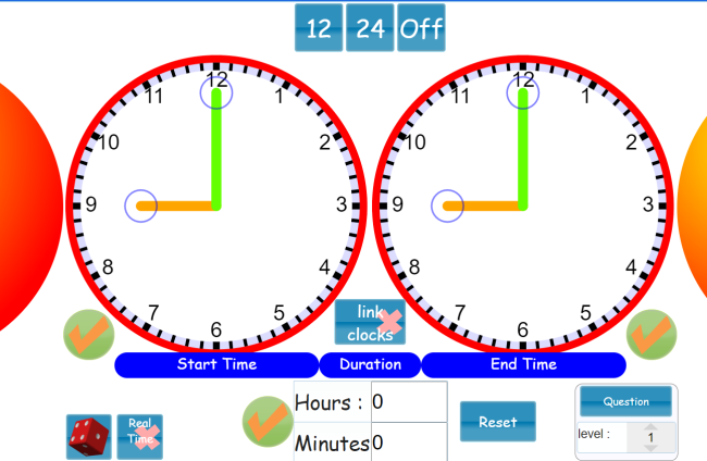 Smartboard Friendly Elapsed Time Clocks | EducationalResource
